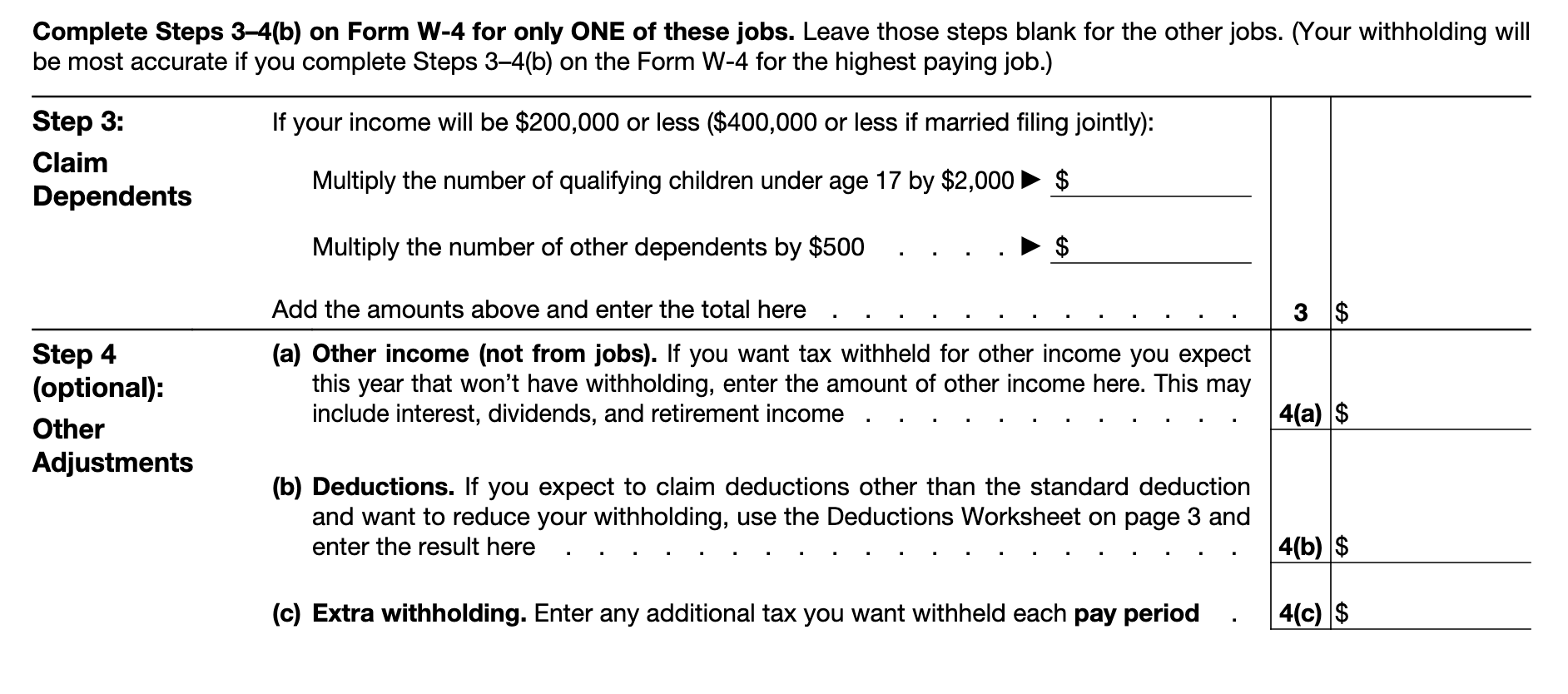 New W-4 for 2020 | The Amazing Tax Lady